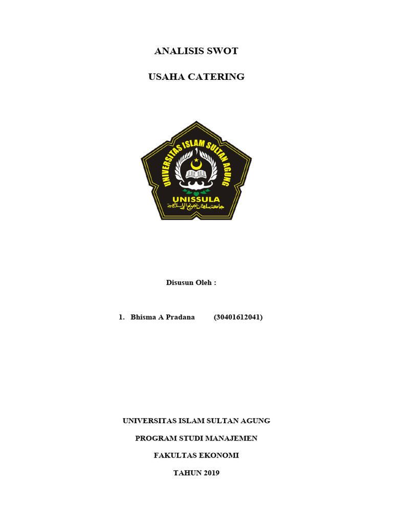 Analisis SWOT Usaha Catering | PDF | Bisnis