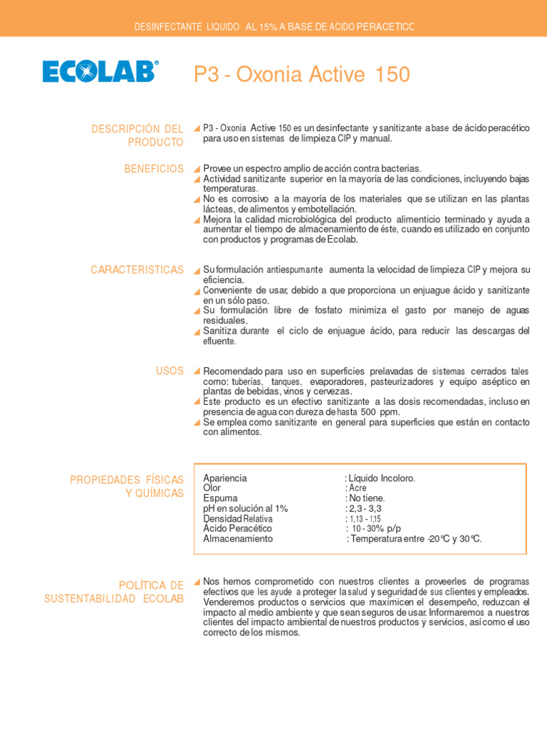 FT P3 - Oxonia Active 150 | PDF