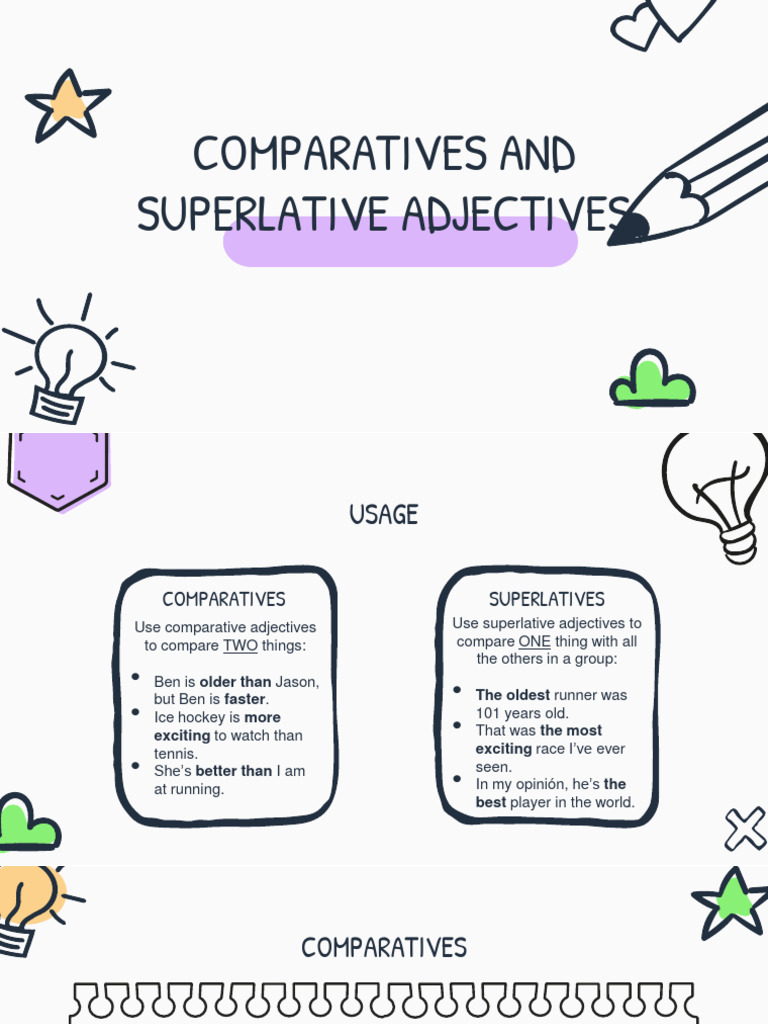 Grammar Guide: Comparatives & Superlatives | PDF
