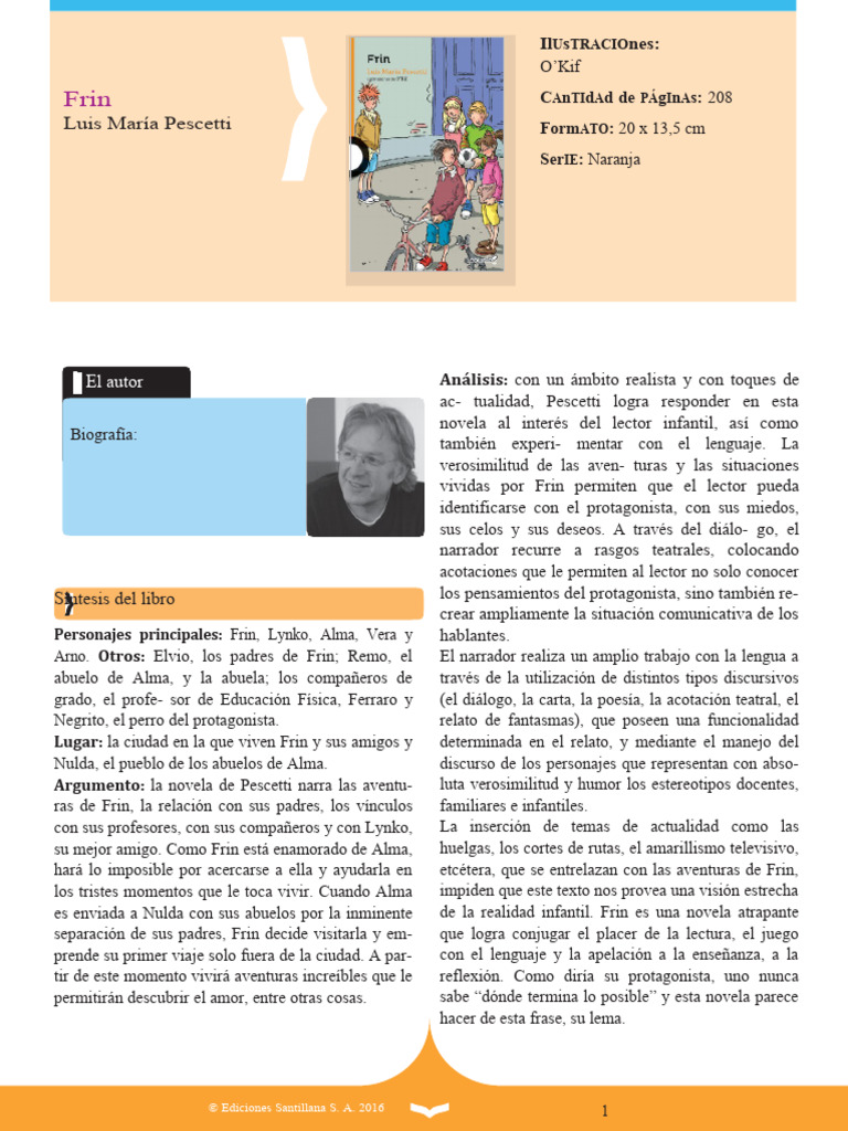 Guía Frin | PDF | Novelas