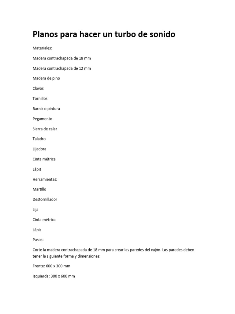 Planos de Turbo | PDF