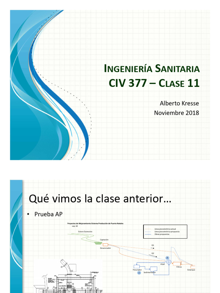 Clases 11 - 12 2018 - Redes As | PDF | Alcantarillado | Aguas residuales