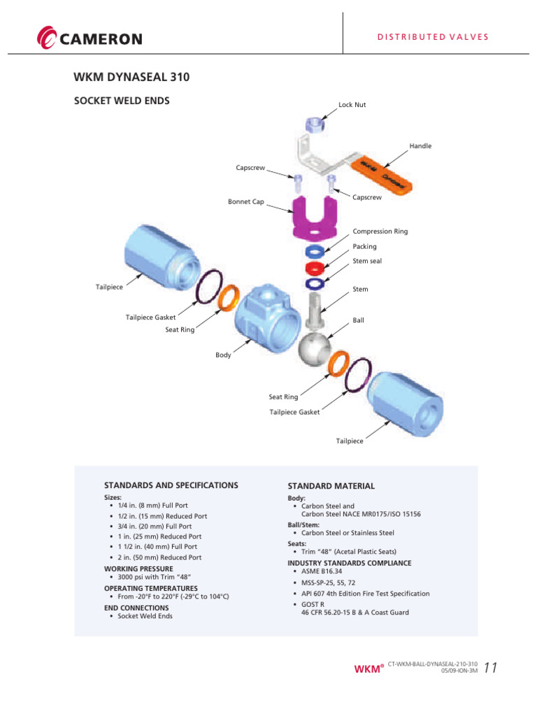 CT WKM Ball Dynaseal 310 | PDF | Valve | Secondary Sector Of The Economy