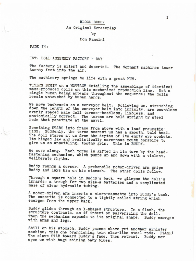 Blood Buddy Opening | PDF