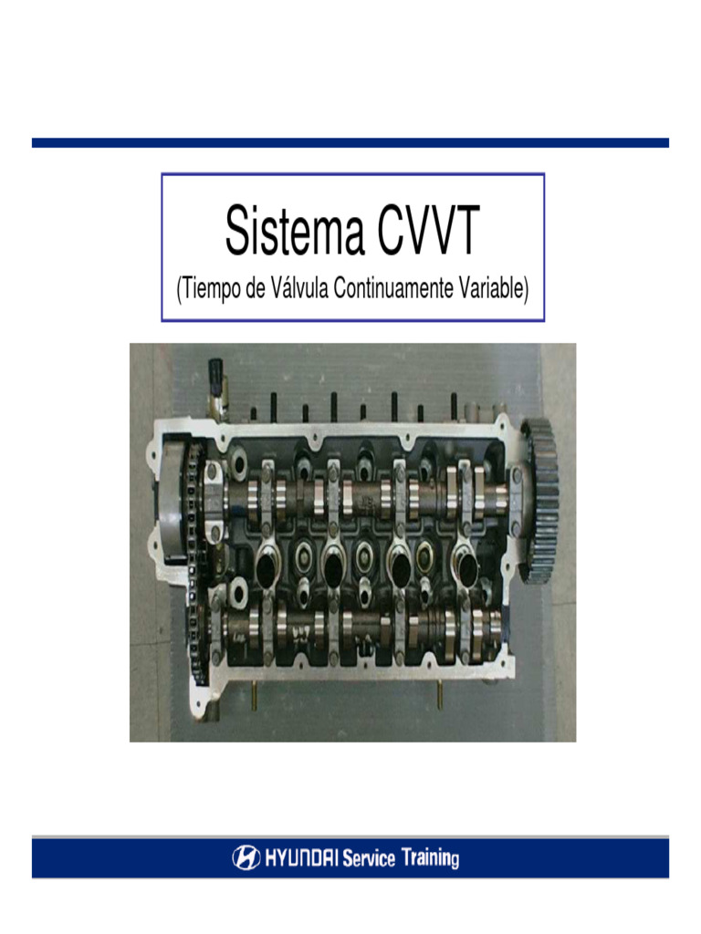 Sistema CVVT Hyundai | PDF | Tornillo | Eje