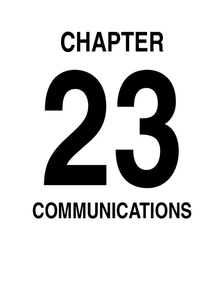 Chapter 23 - Communications | PDF | Aerospace Companies Of The United ...