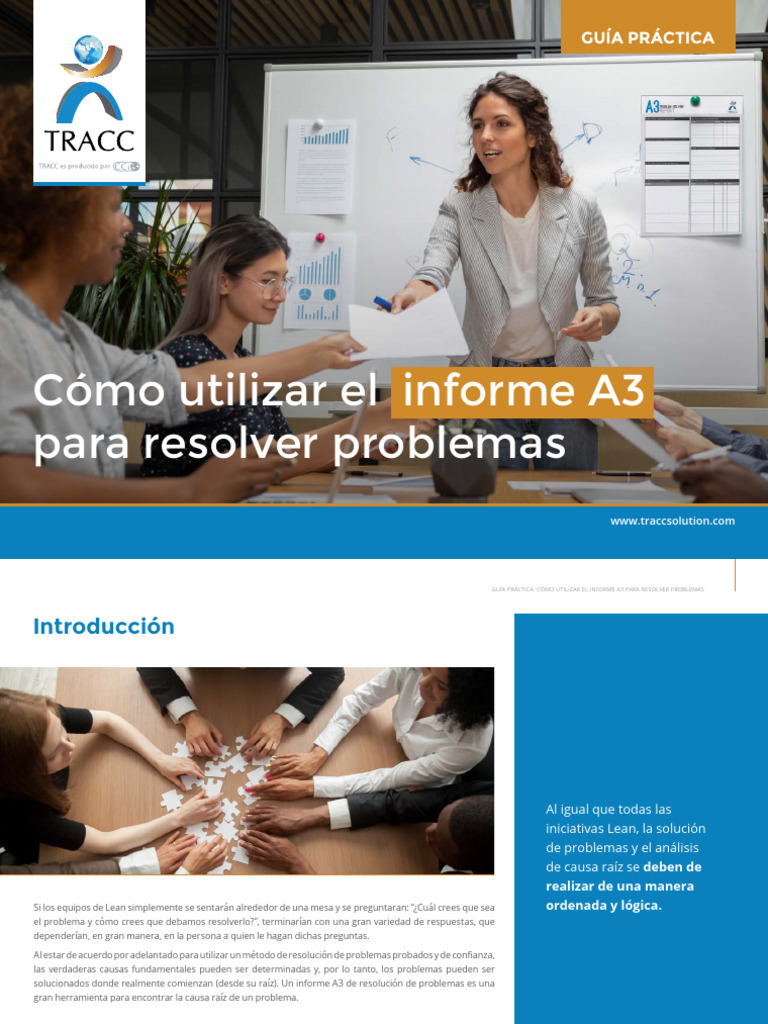 Como Utilizar Un Informe A3 para La Solucion de Problemas TRACC 977 | PDF