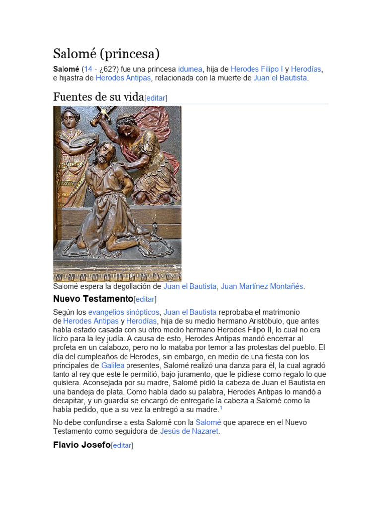 Salomé (Princesa) | PDF