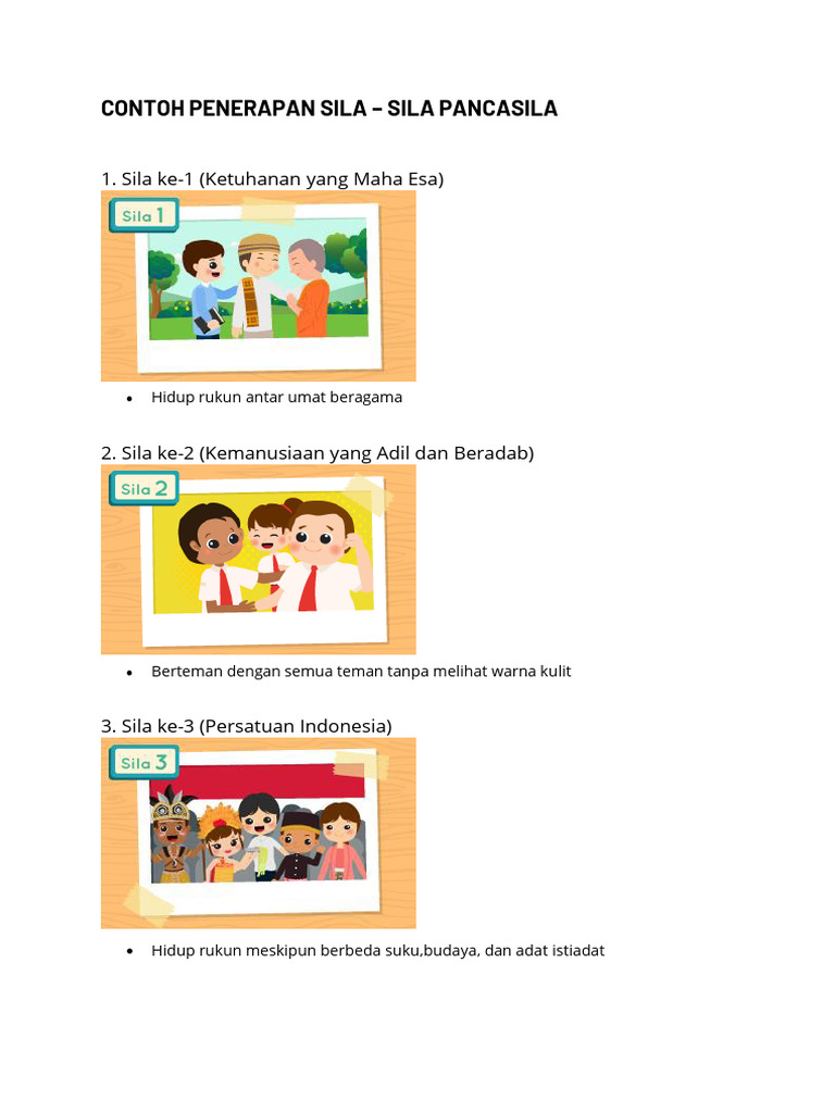 Penerapan Sila Pancasila | PDF