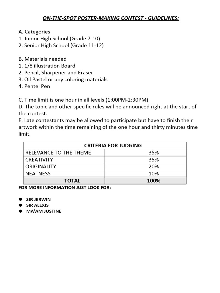 Poster Making Guidelines | PDF