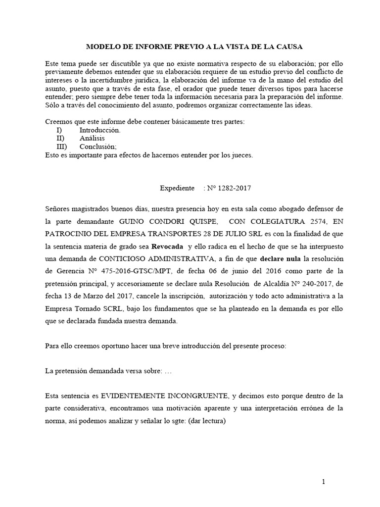 EDWIN - Informe Oral Vista de La Causa | PDF | Justicia | Crimen y violencia