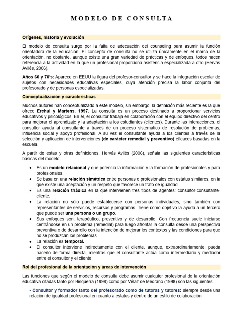 Modelo de Consulta | PDF