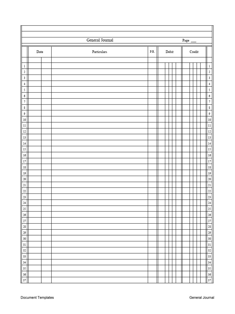 Blank Journal Template | PDF