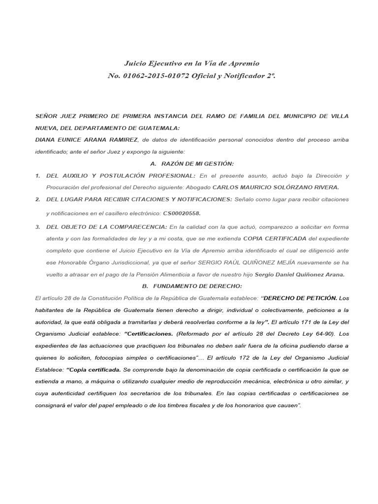 Solicitud de Certificación de Convenio | PDF | Instituciones gubernamentales | Ley común