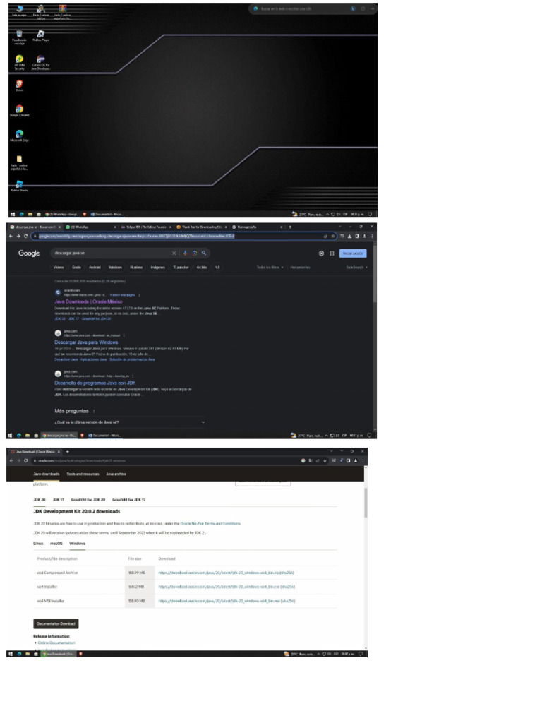 Capturas de Pantala Practica | PDF
