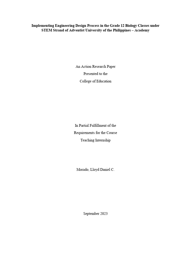 CBAR Reynante Siapco Final Paper For Defense | PDF | Laboratories ...