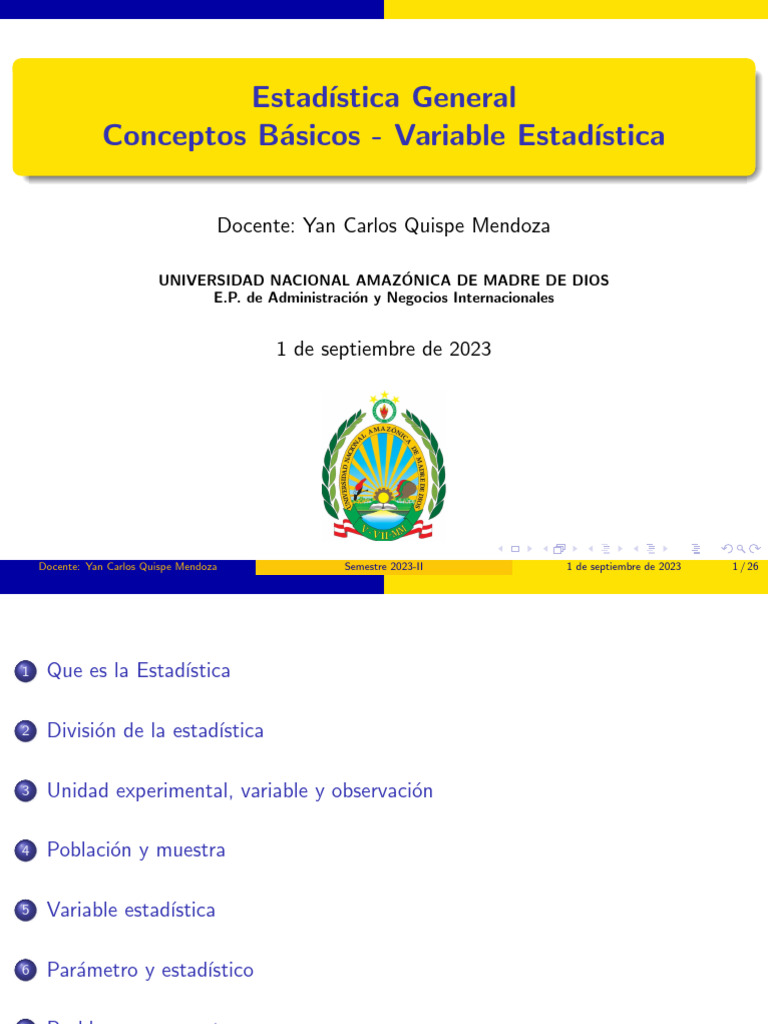 Estadística General | PDF