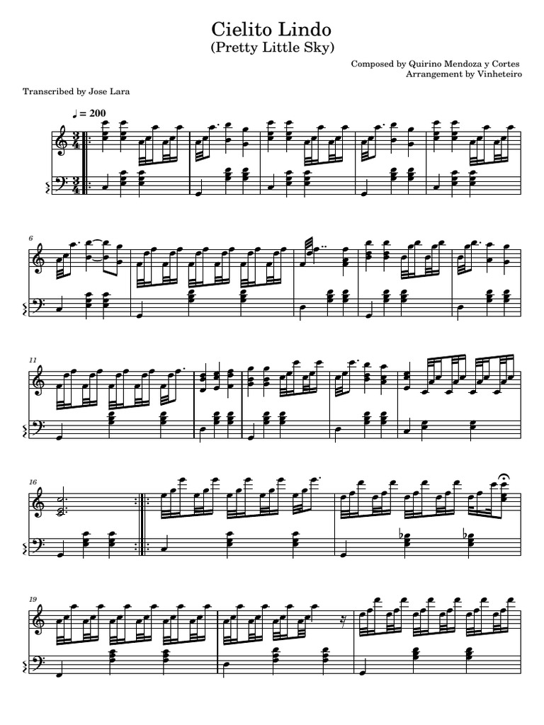 Cielito Lindo Pretty Little Sky | PDF