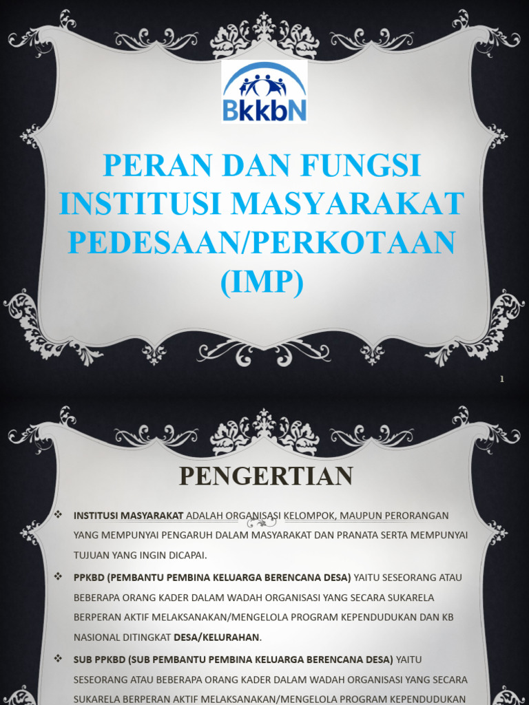 Pengelolaan IMP (PPKBD SUB PPKBD) | PDF | Ilmu Sosial
