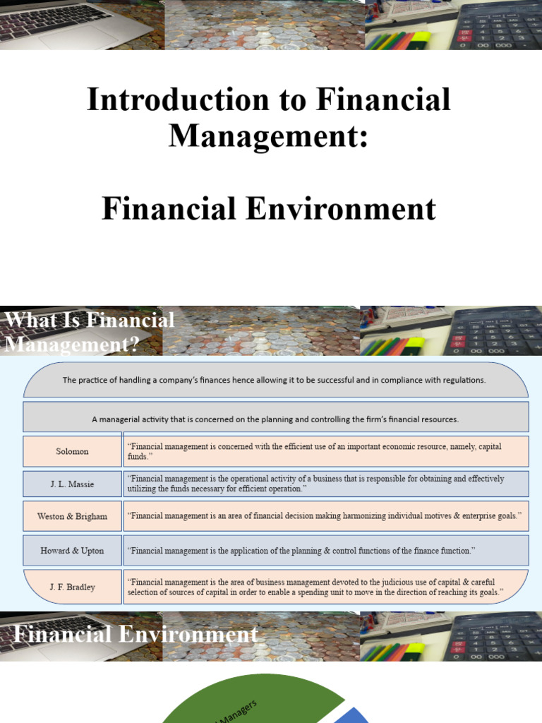 Introduction To Financial Management - Financial Environment | PDF ...