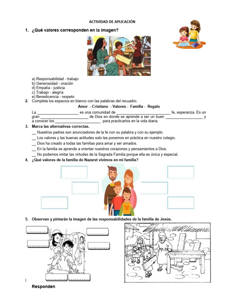 s29-d5 Er Ficha Yo Pertenezco A La Sagrada Familia de Dios | PDF | Amor | Jesús