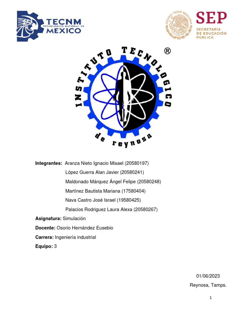 Proyecto de Asignatura Equipo 3-1 | PDF | Simulación | Business