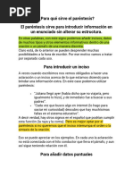 El Paréntesis - Uso, Ejemplos y Ejercicios Resueltos | PDF | Coma ...