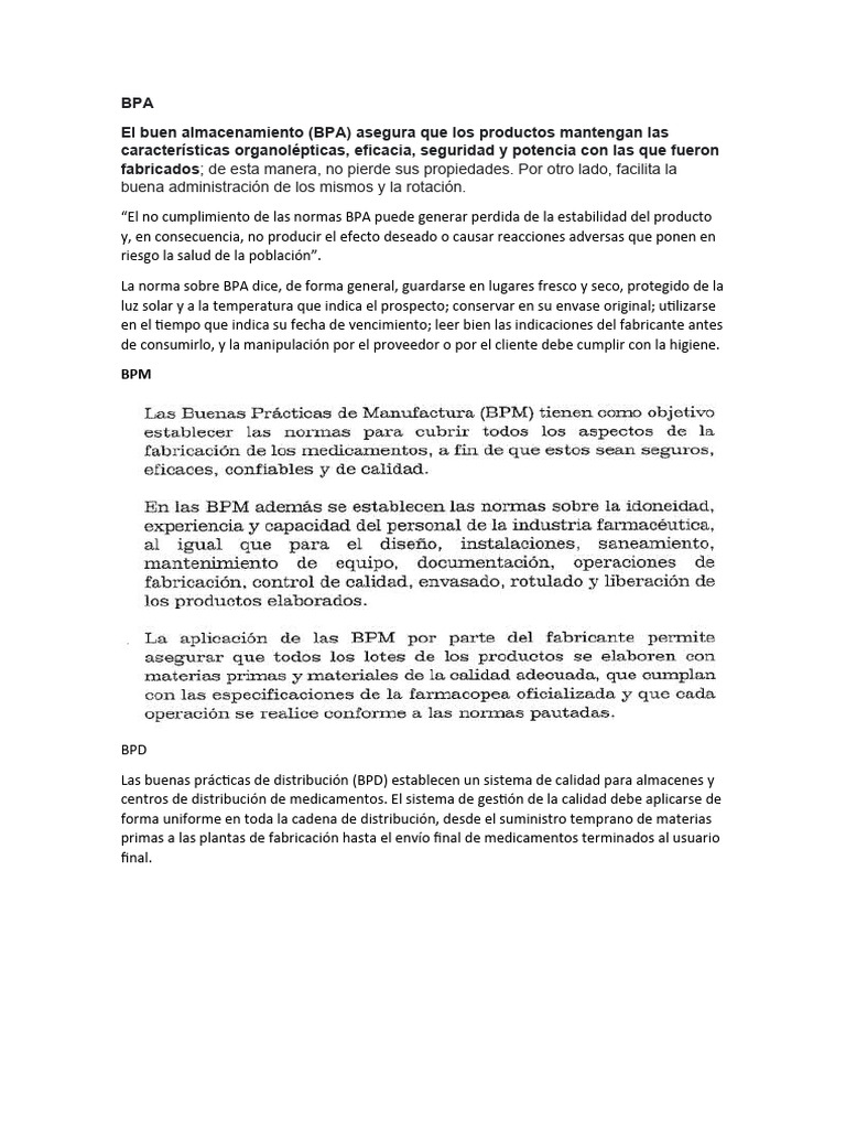 Bpa, BPM y BPD | PDF