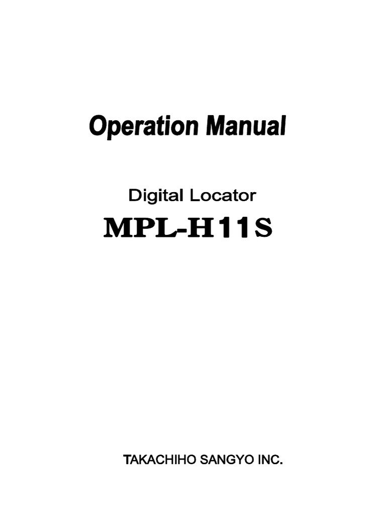 mpl-h11s Manual | PDF | Inductor | Electrical Connector