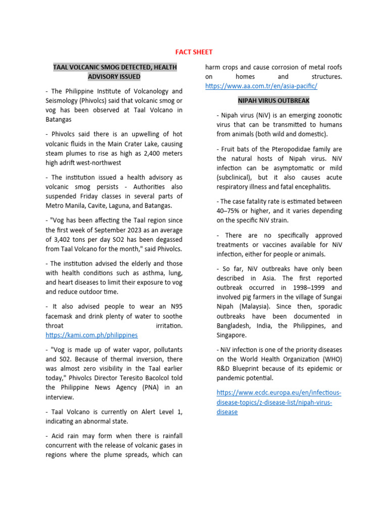 Fact Sheet Science Writing | PDF | Medicine | Animal Diseases