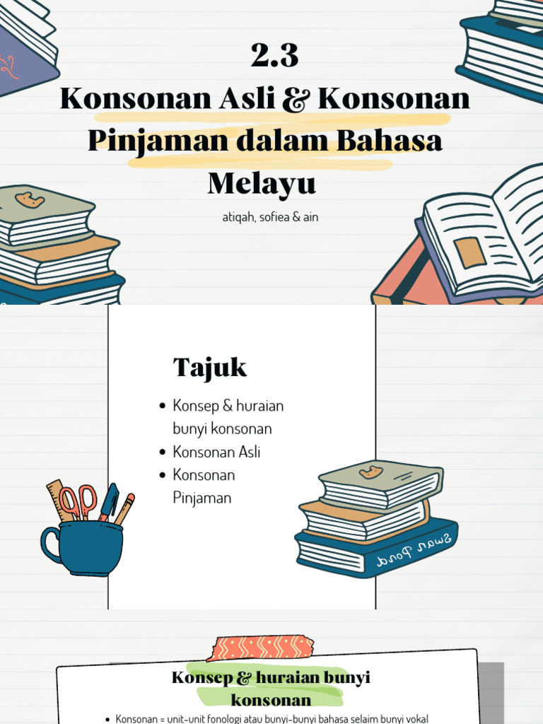 Konsonan Asli dan Pinjaman Melayu | PDF | Kajian Bahasa Asing | Seni