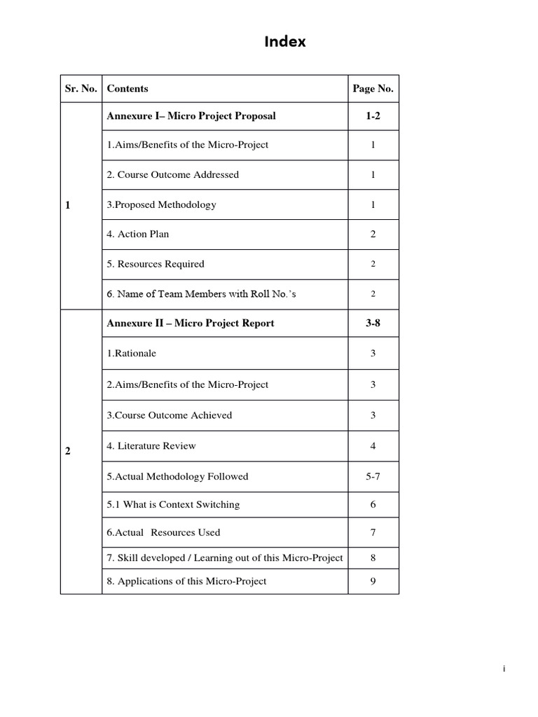 Osy Microproject Report Format (1) Final | PDF | Process (Computing) | Systems Engineering