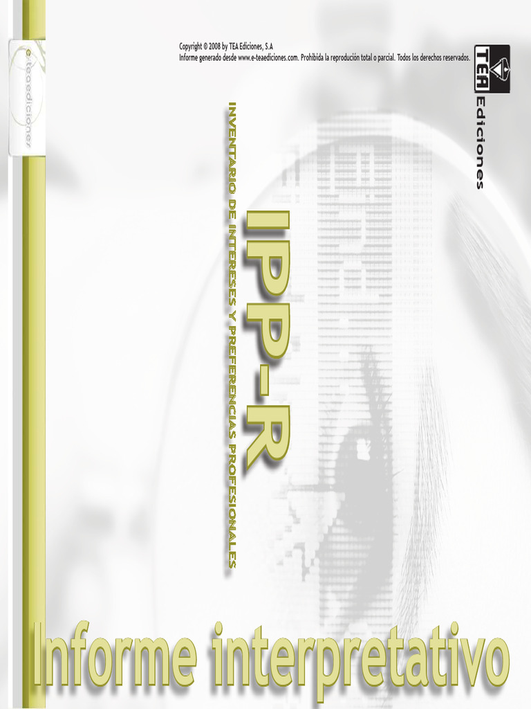 IPP - R Informe | PDF