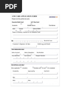 Atm Form | PDF