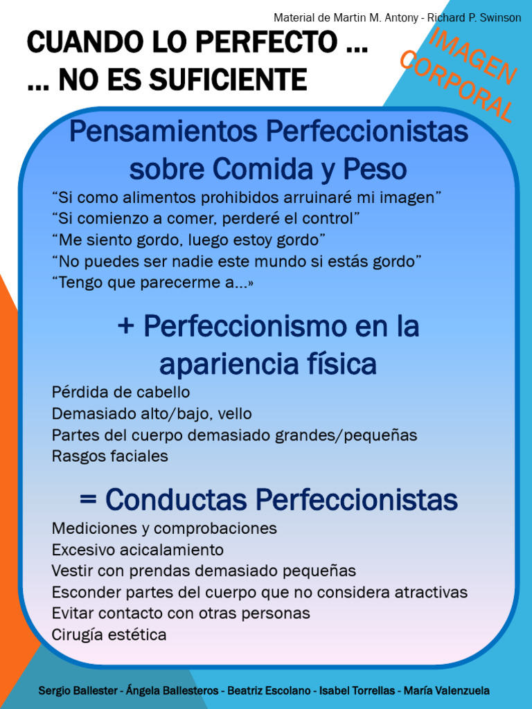 Superar el Perfeccionismo: Estrategias Prácticas | PDF | Sicología ...