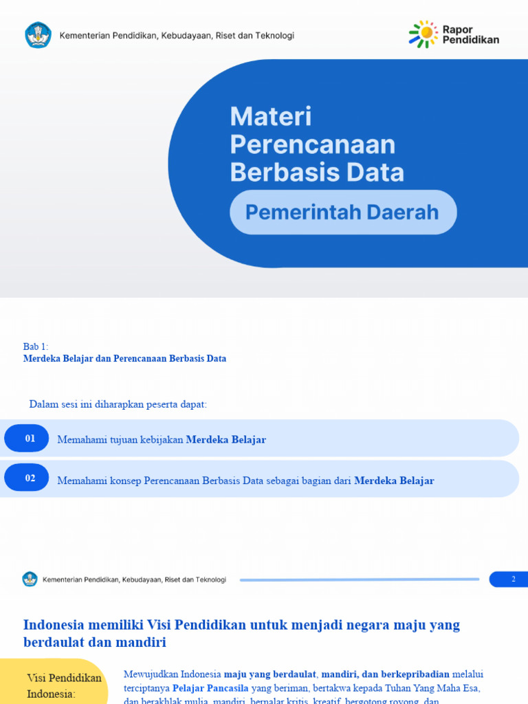 Perencanaan Berbasis Data Pemda - Revisi - 210323 | PDF