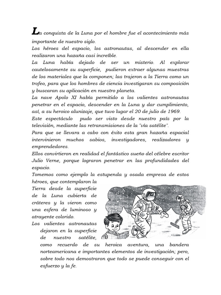 La Conquista de La Luna | PDF | Luna | Astronautas