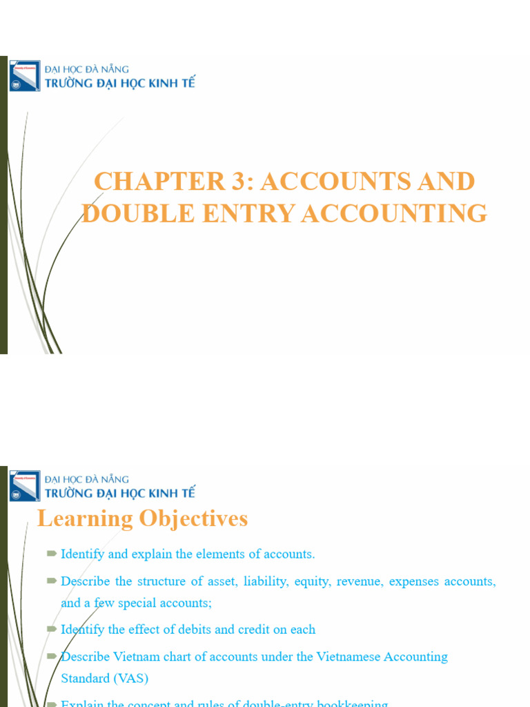Chapter 3 - Double Entries | PDF | Debits And Credits | Bookkeeping