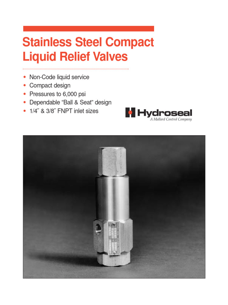 Compact Liquid Valves | PDF | Valve | Stainless Steel