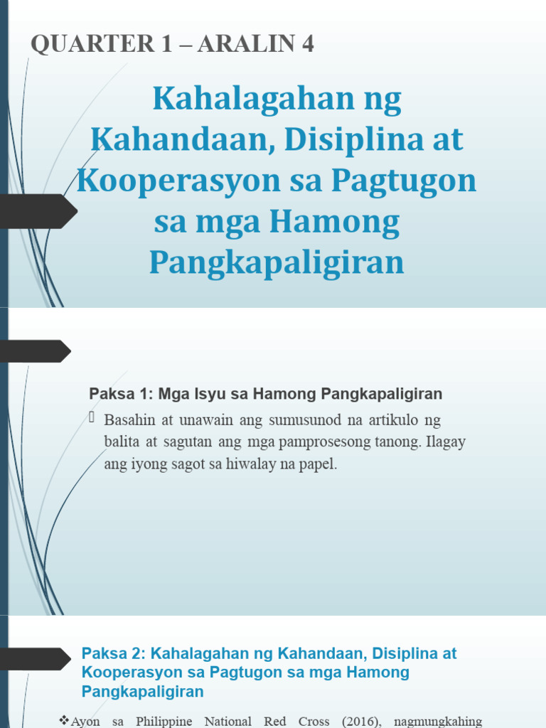 AP 10 Q1 Aralin 4 | PDF