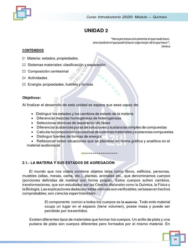2 - Unidad 2 - Materia y Energía - Propiedades | PDF