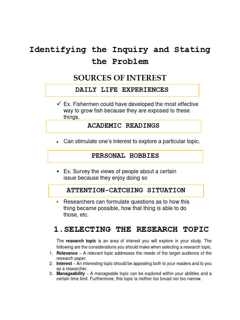 Practical Research Handout 3 | PDF