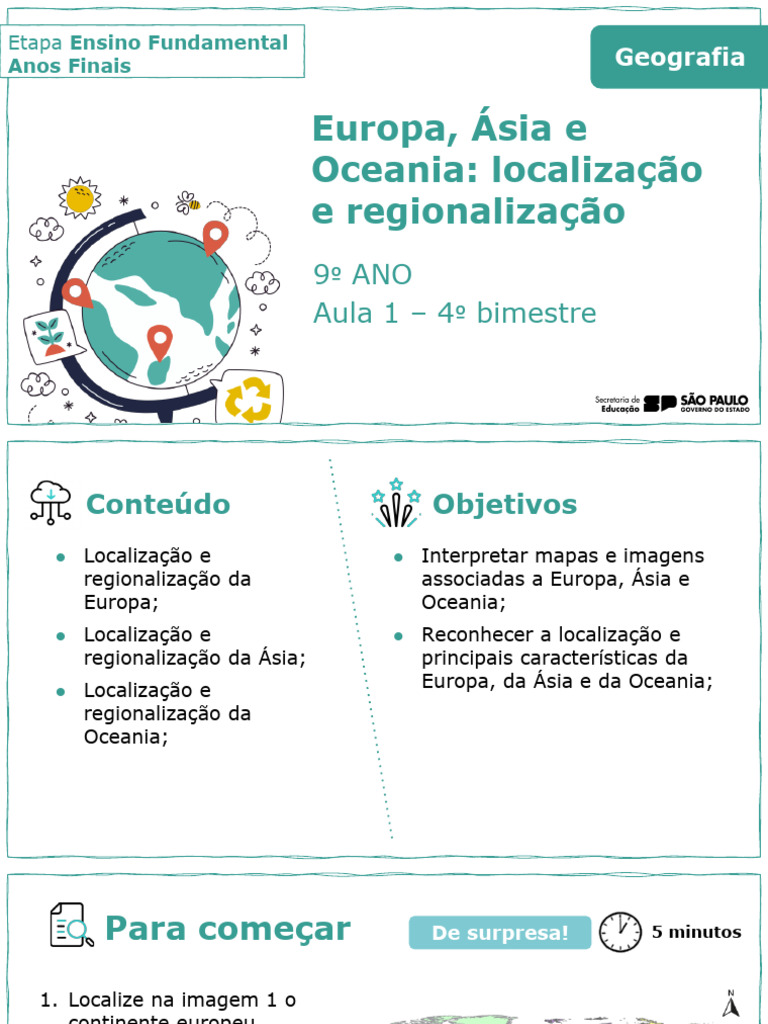 Aula 1 | PDF | Ásia | Europa