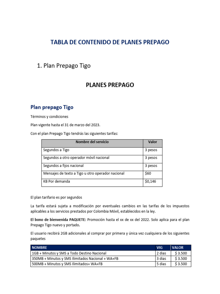 Plan Prepago Pdf Equipo De Usuario De Telecomunicaciones Móviles