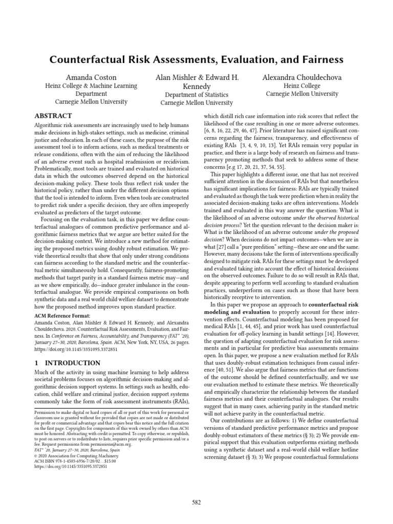 Counterfactual Risk Assesment | PDF | Risk | Cognition Counterfactual Risk Assesment | PDF | Risk | Cognition