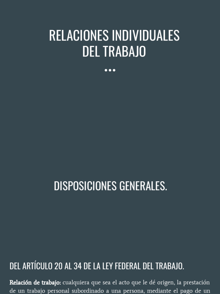Relaciones Individuales Del Trabajo | PDF | Derecho laboral | Daños y perjuicios