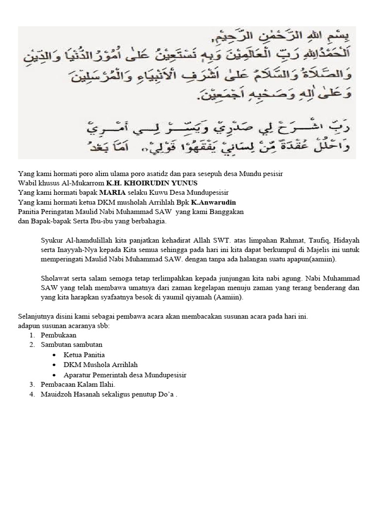 MC Acara Islami | PDF