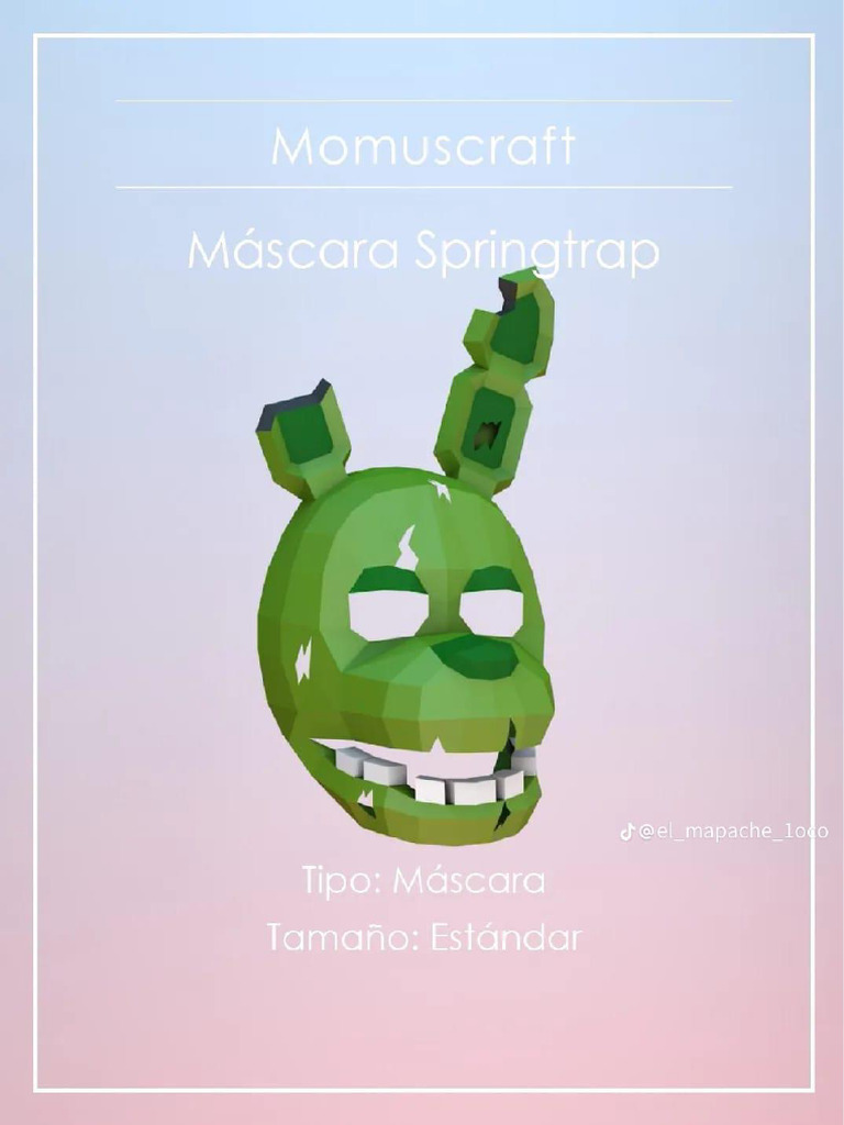 Springtrap Mask | PDF