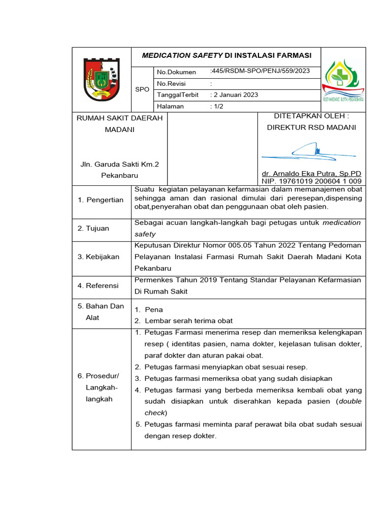 2023 Spo Medication Safety | PDF