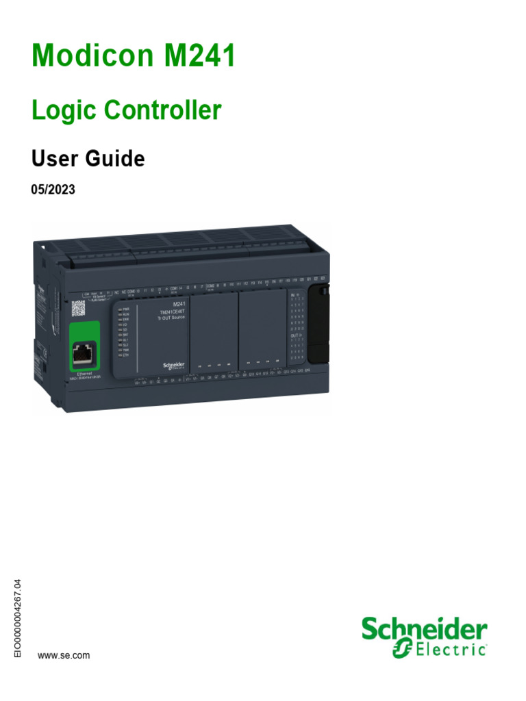 Modicon M241: Logic Controller | PDF | Microcontroller | Programmable Logic Controller